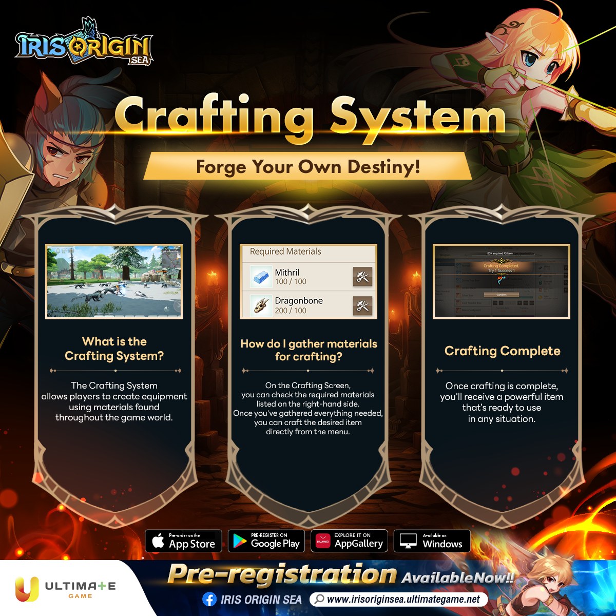 Crafting System forge your own destiny! - Iris Origin Sea